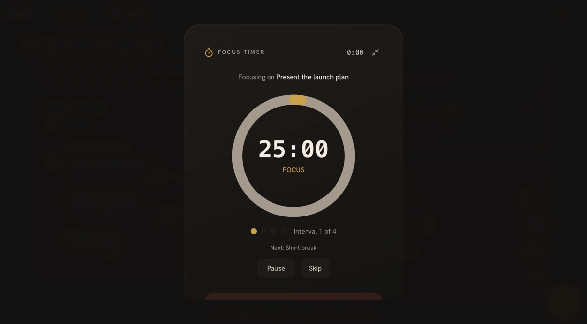 Focus Timer with a Plan Built In — Pomodoro Blocks | Flocus